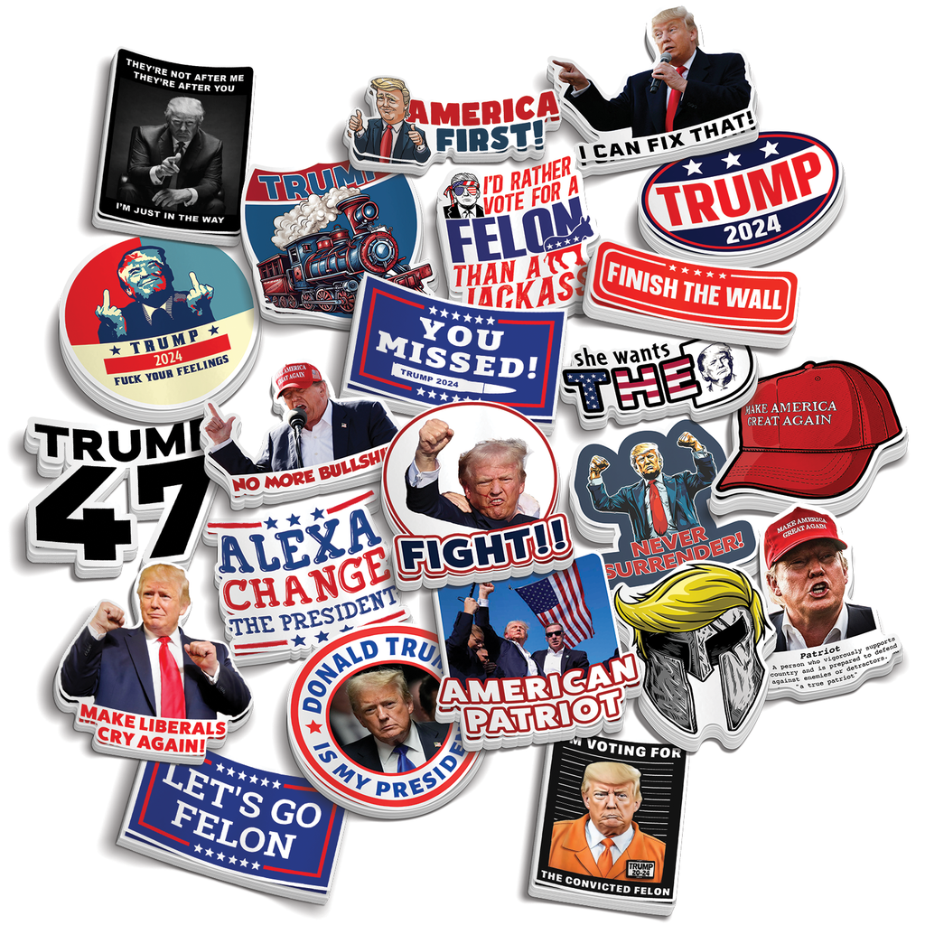 Trump 33 Piece Sticker Pack